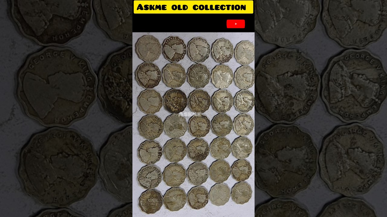 Old 1921 & 1936 Year George V One Anna 🇮🇳🇮🇳#collection 😃😃#hobby 💵💵#money #brass #viral #shorts 🙏