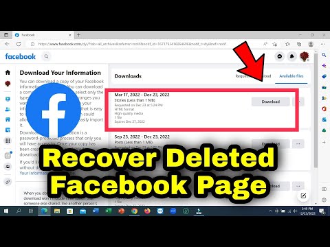 How To Recover Deleted Pages & Profiles on Facebook