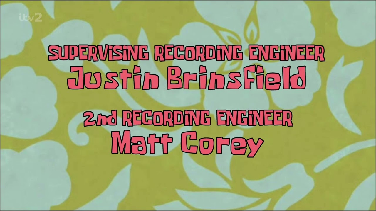 SpongeBob SquarePants - Squirrel Record End Credits (itv2 Airing)