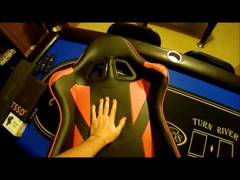 Red & Black Reclining Gaming Chair With Stitching, Racing Design & Ergonomic Support Unboxed