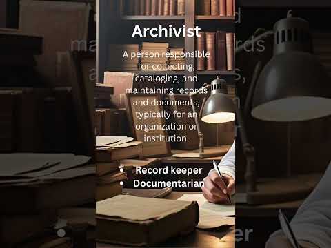archivist #englishvocabulary#meaning #synonyms #sentence