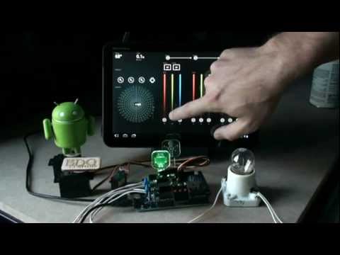 Android Open Accessory DemoKit With Arduino Mega ADK Running On Motorola Xoom