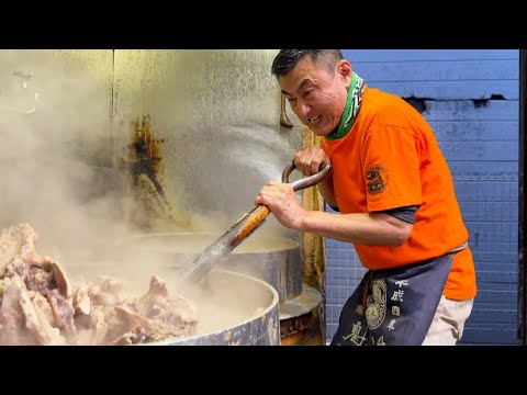 Japanese Ramen Store Owner Risks His Life to Cook Ramen Soup for 24 hours