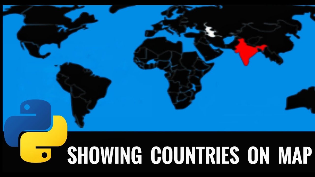 Highlighting countries on maps | python | #pyGuru