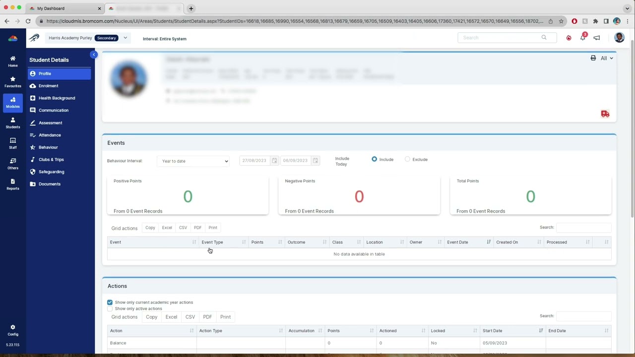Bromcom Tutorial: Check tutee's behaviour