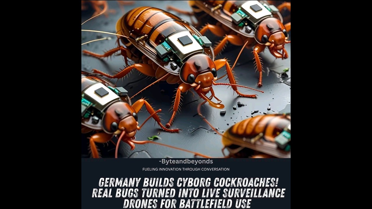 🔥 A German Startup Reveals Combat Cyborg Cockroaches