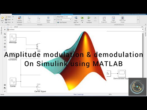 Amplitude Modulation and Demodulation using SIMULINK on MATLAB || AM lab on MATLAB using Simulink