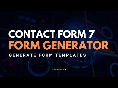 How to Use Form Generator for Contact Form 7 | Contact Form 7 Templates | Easy Form Creation Guide