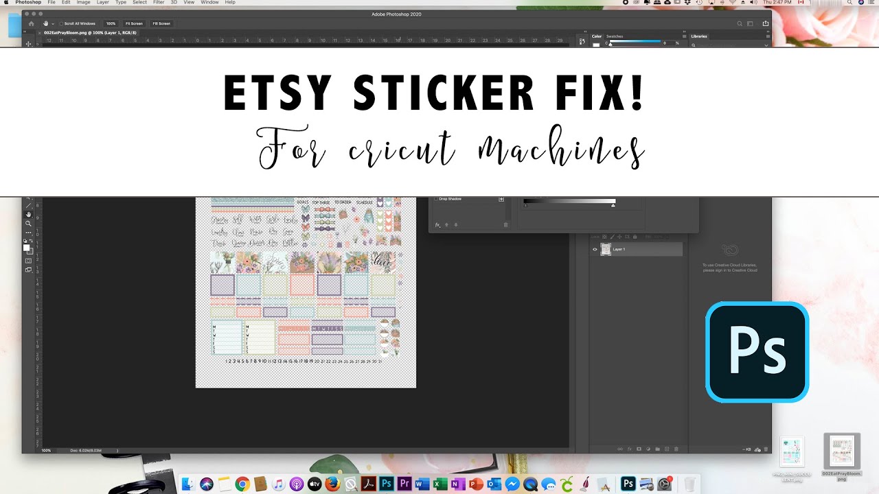 How to fix ETSY STICKER PROBLEMS on Cricut Cutting machines!