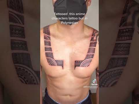 Tattooed Sukuna’s tattoo but in Polynesian. Jujutsukaisen