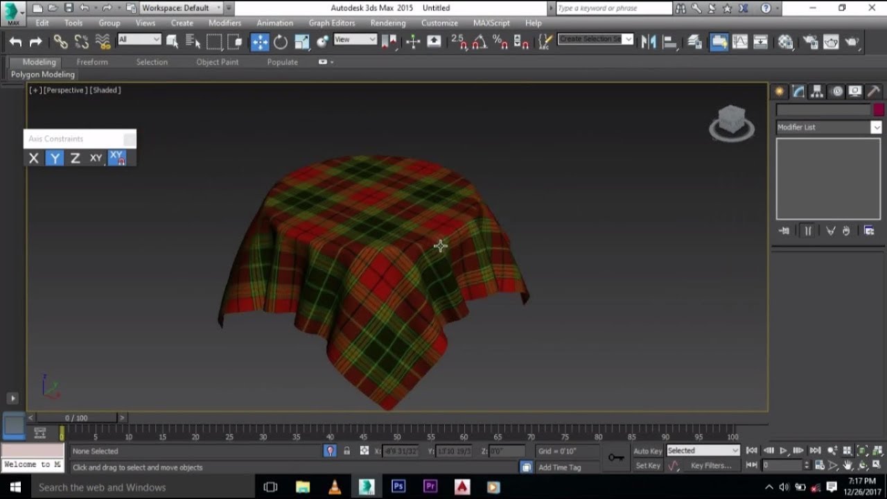 Cloth Simulation basic tutorial 3ds Max