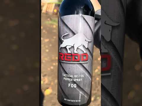 REDD Pepper Spray, Tactical OC/CS (16 oz) Fog - Powerful Self-Defense