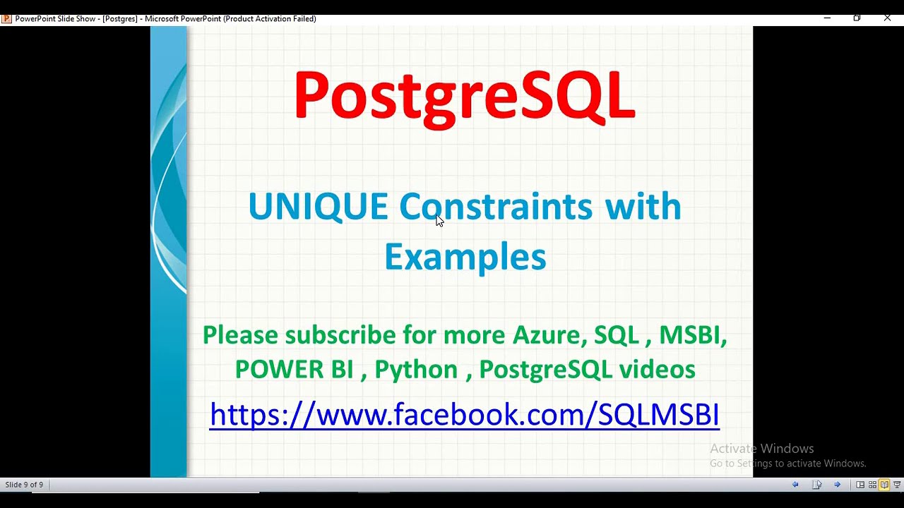 Postgresql Tutorials | Unique Constraints in Postgresql | psql unique constraints