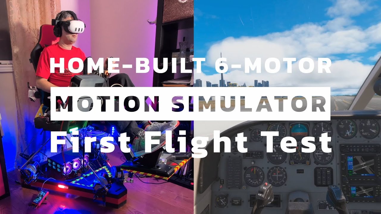 DIY 6DOF Motion Simulator VR Cockpit project + pendular yoke, throttle ...