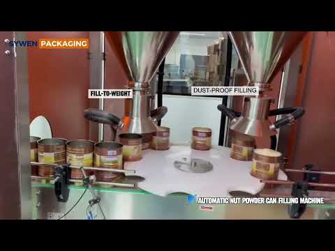 Automatic Nut Powder Can Filling Machine #fillingmachine #foodpackagingmachine