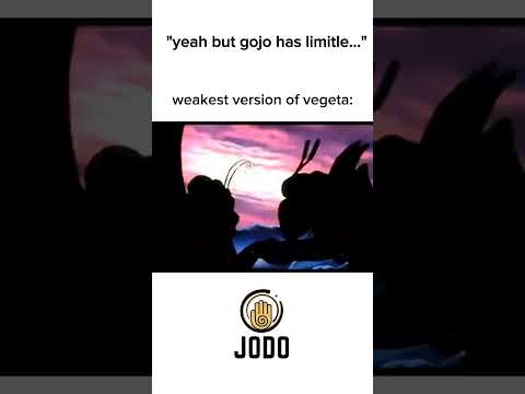 "Yeah but Gojo has limitle..." Weakest version of Vegeta: #dragonballmemes #animemes