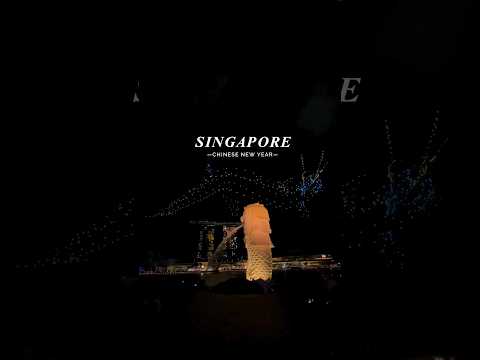 Dragon Drone Show in Singapore | CNY 2024 | Chinese New Year | @OchieBon
