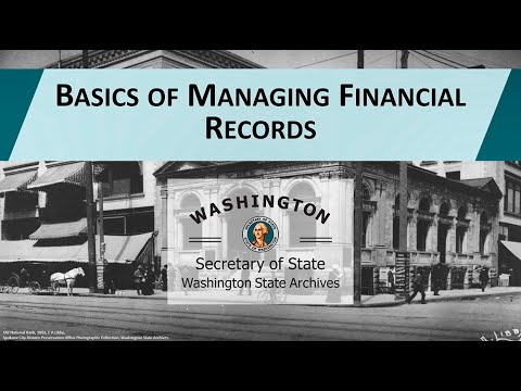 Basics of Managing Financial Records