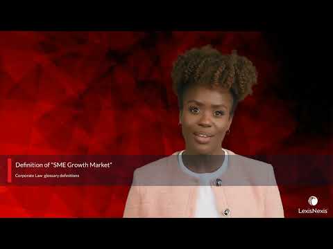 "SME Growth Market" - Legal Definition