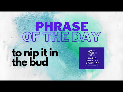 nip it in the bud