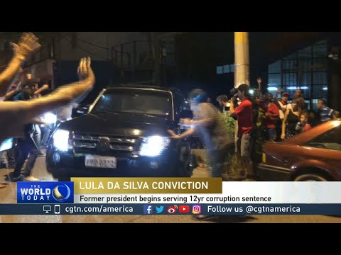 Former Brazilian President Luiz Inacio Lula da Silva in police custody