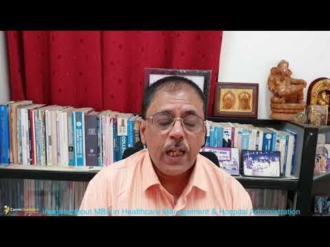 Opportunities in MBA - Healthcare Management & Hospital Administration