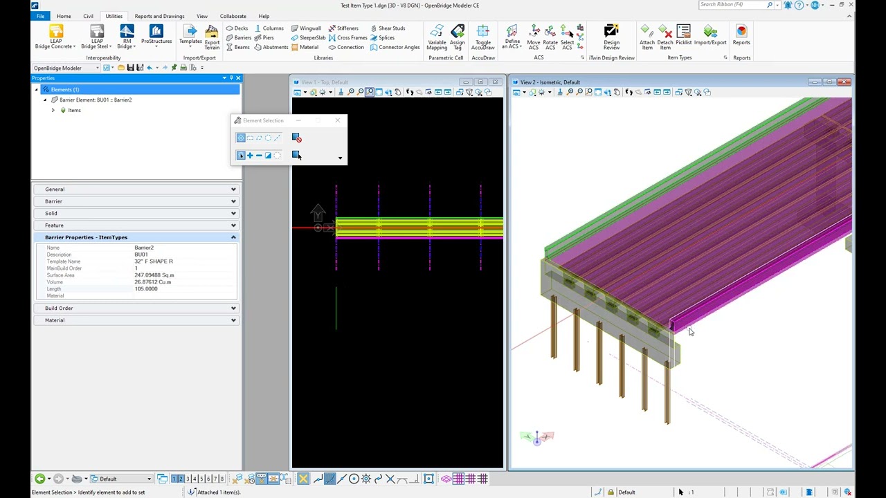 Open Bridge Modeler Item Type   1