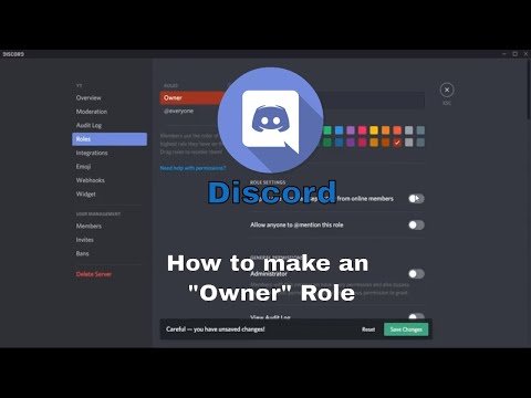 How to make an "Owner" role - Discord Tutorial