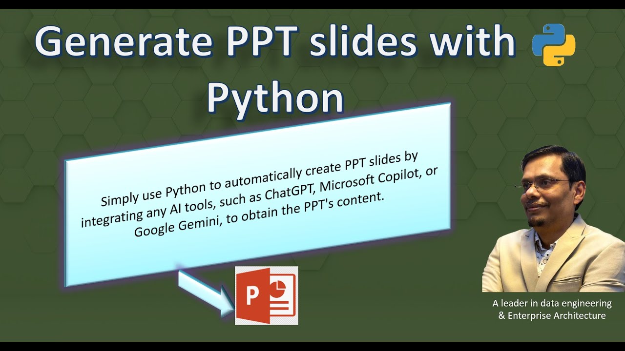 Generate PPT or Power Point slides  with Python