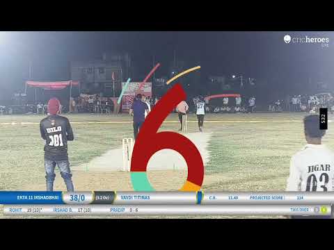 BDPL Bayal Live Cricket Match | Ekta 11 Irshadbhai vs Vavdi Titinas | 30-Mar-24 10:34