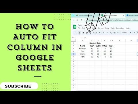 How To Auto Fit Column In Google Sheets
