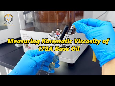 Shanghai Minglan Laboratory tested the kinematic viscosity of the product Polymethacrylate PMA PPD