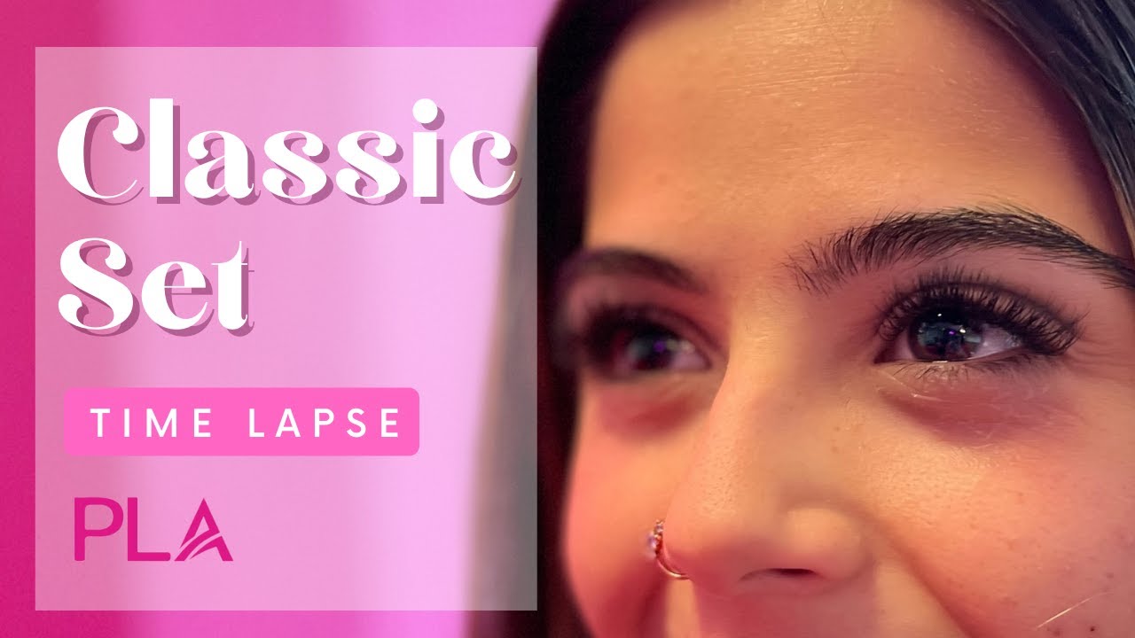 Eyelash Extension Time Lapse - Classic Full Set from Beginning to End