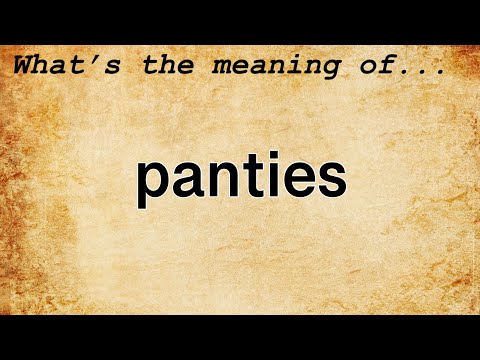 Panties Meaning | Definition of Panties