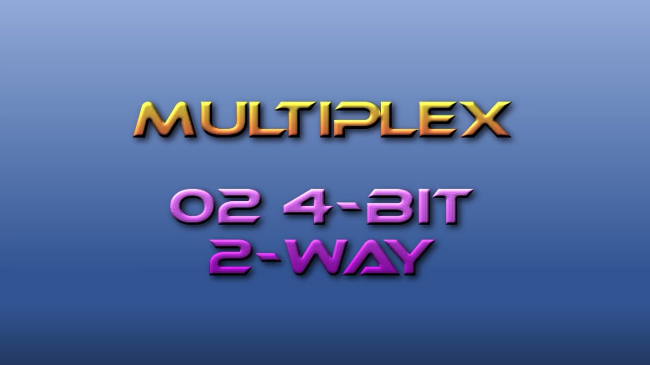 Computing Fundamentals Tutor Multiplex 02: 4-Bit 2-Way