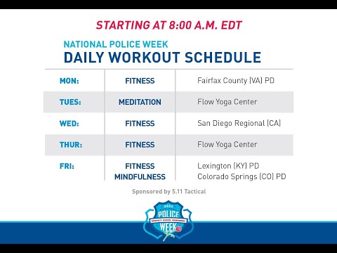 TODAY: Prep for LE Fitness Tests with Lexington and Mindful Officer from CO Springs