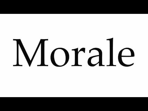 How to Pronounce Morale