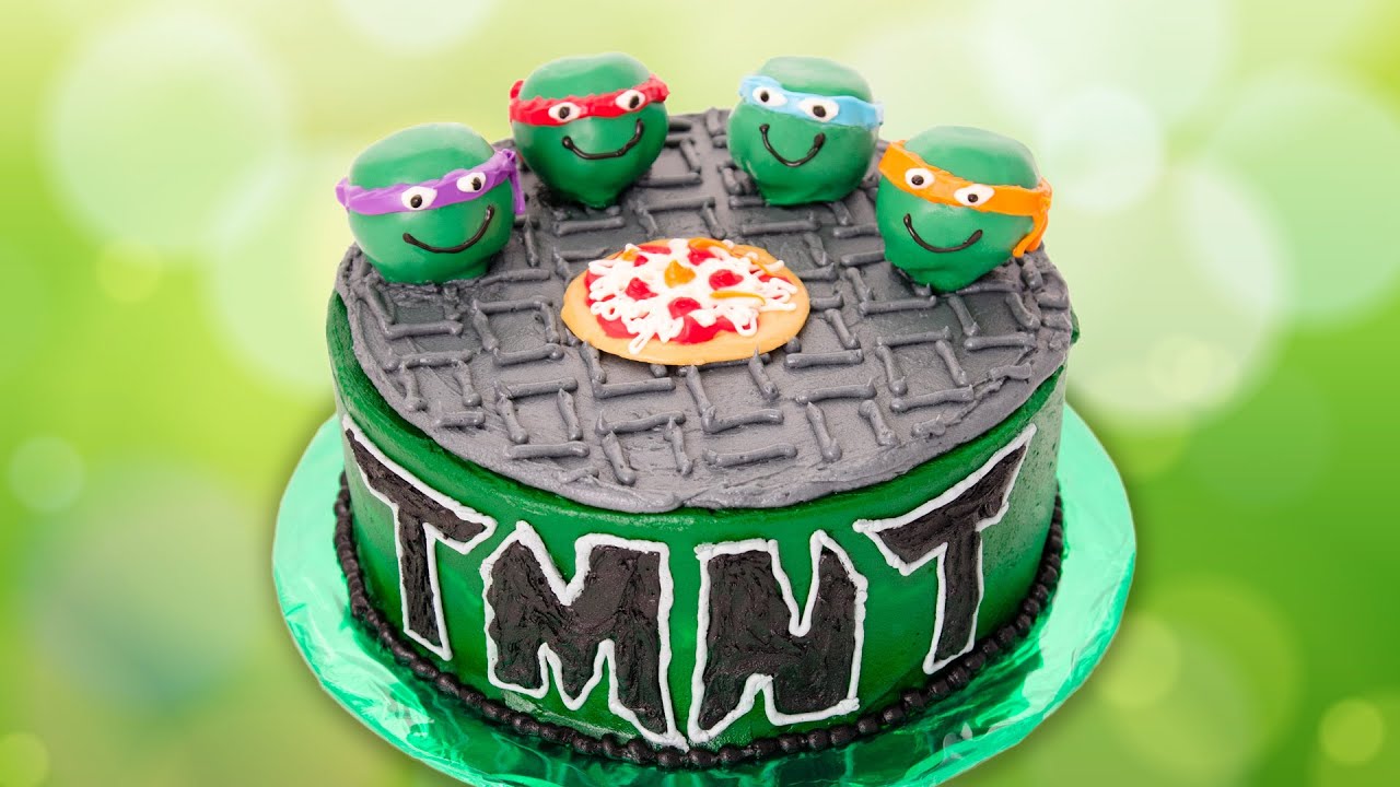 Teenage Mutant Ninja Turtles Cake from Cookies Cupcakes and Cardio