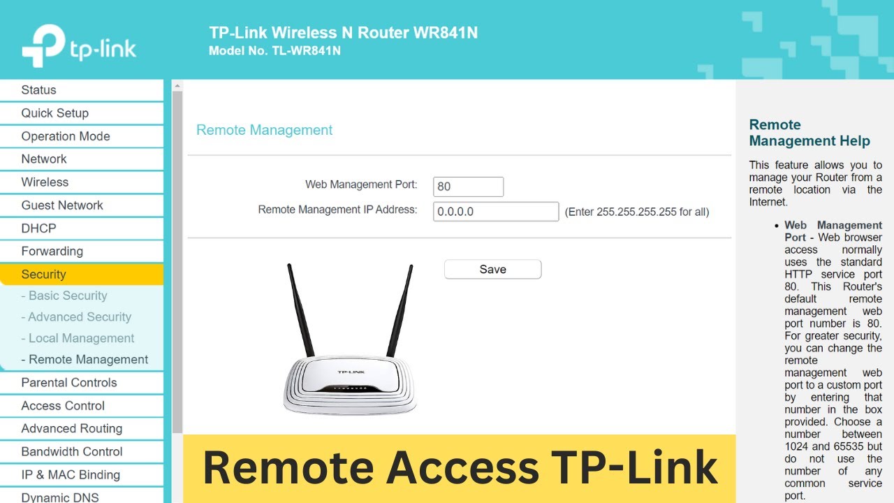 Access TP-Link Router from Outside Network