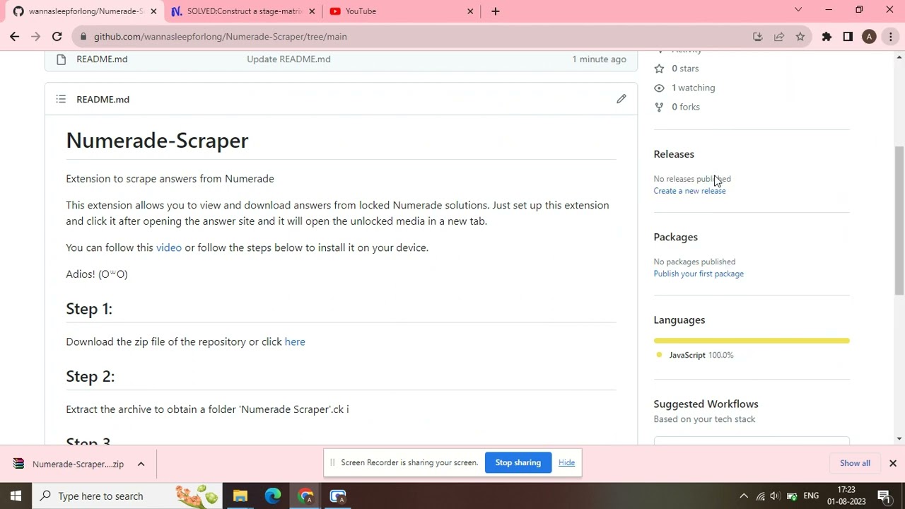 Load unpacked extension from github to Chrome