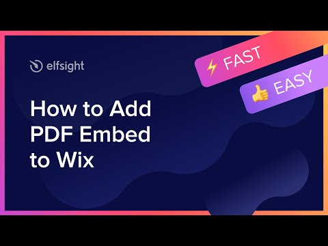 How to Add PDF Embed to Wix