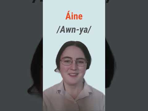 How To Say The Names Áine, Aisling & Aoife #bitesizeirish