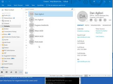 Outlook Lost Contacts Fix