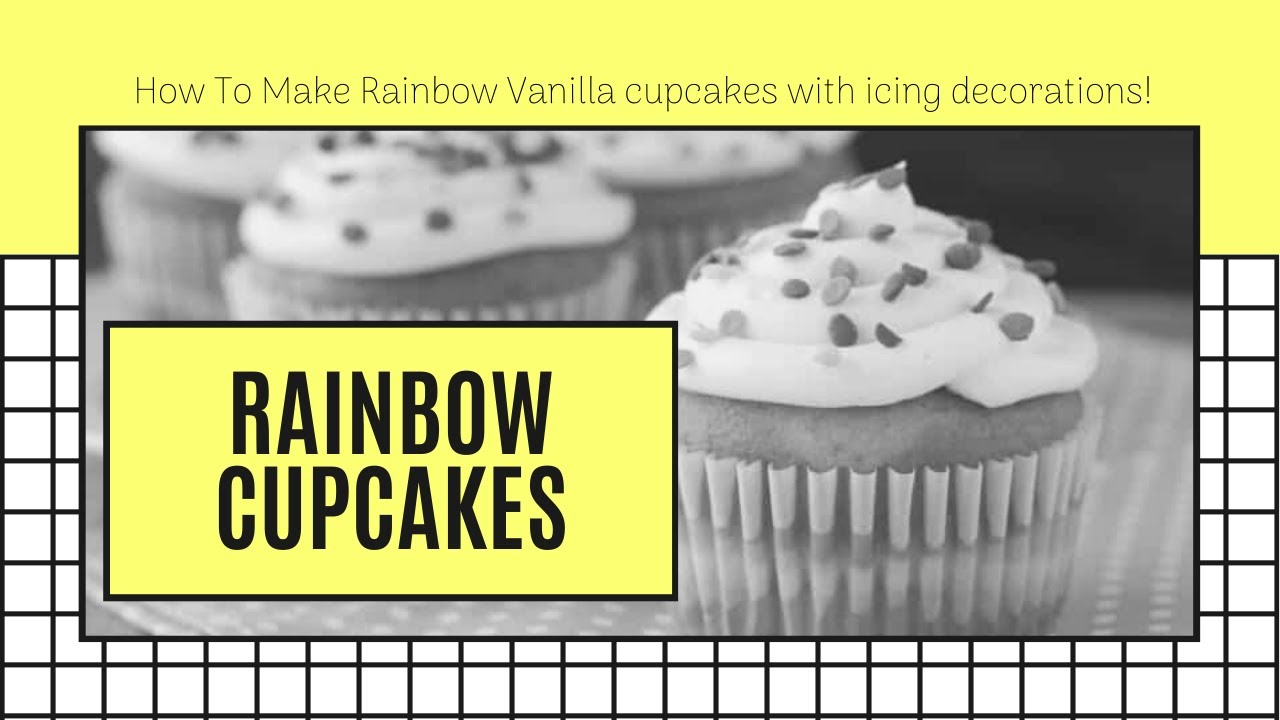 COOKING WITH SHELLEY // RAINBOW VANILLA CUPCAKES