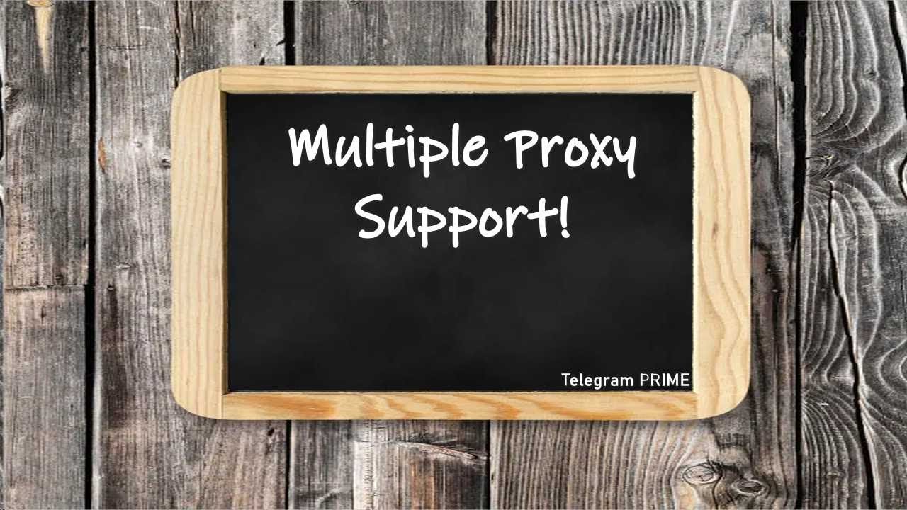 Telegram Prime -  Inserting Proxy