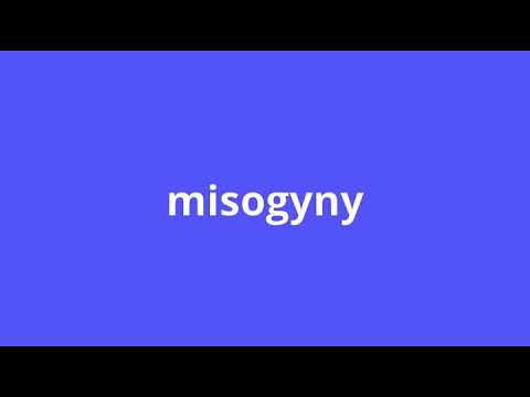 what is the meaning of misogyny