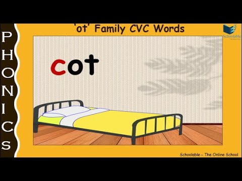 3 Letter CVC 'ot' Family Words_Step by Step learning_Easy phonics_Early reading-L#24