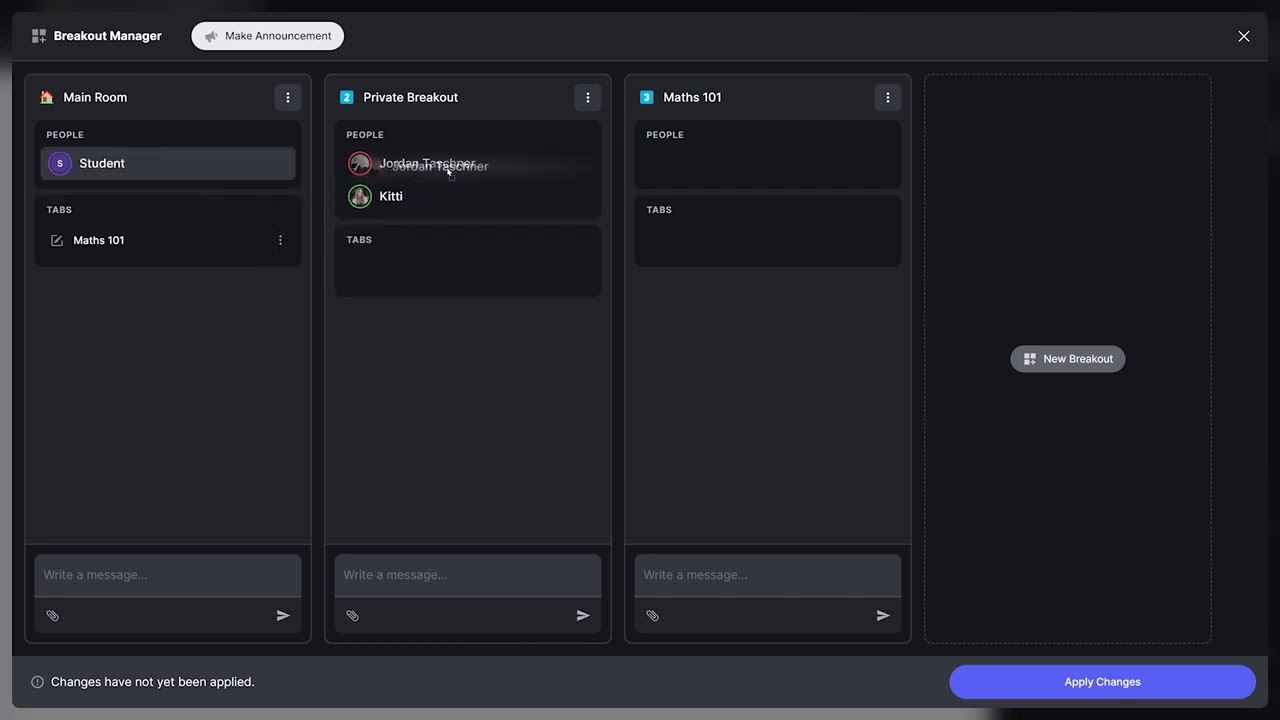 Feature: Breakout rooms | Lessonspace Tutorial