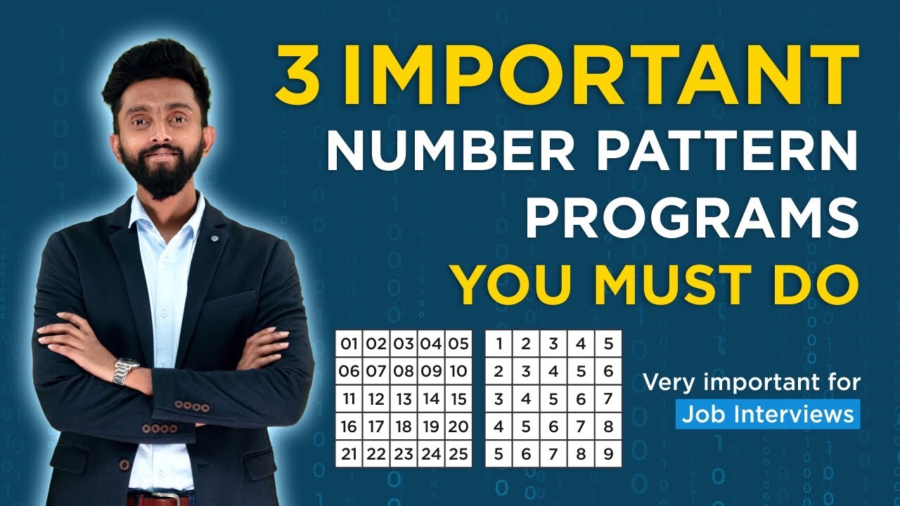 3 Important Number Pattern in Java Questions for Interviews