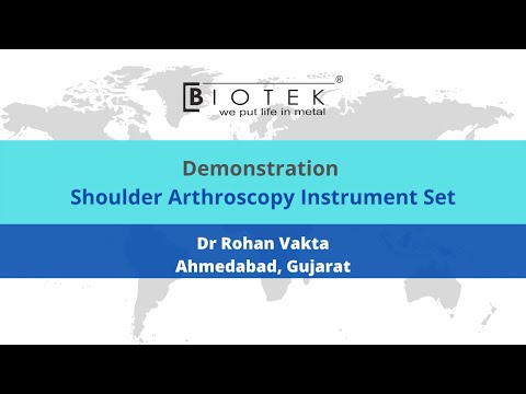 Demonstration of Shoulder Arthroscopy Instrument Set by Dr. Rohan Vakta